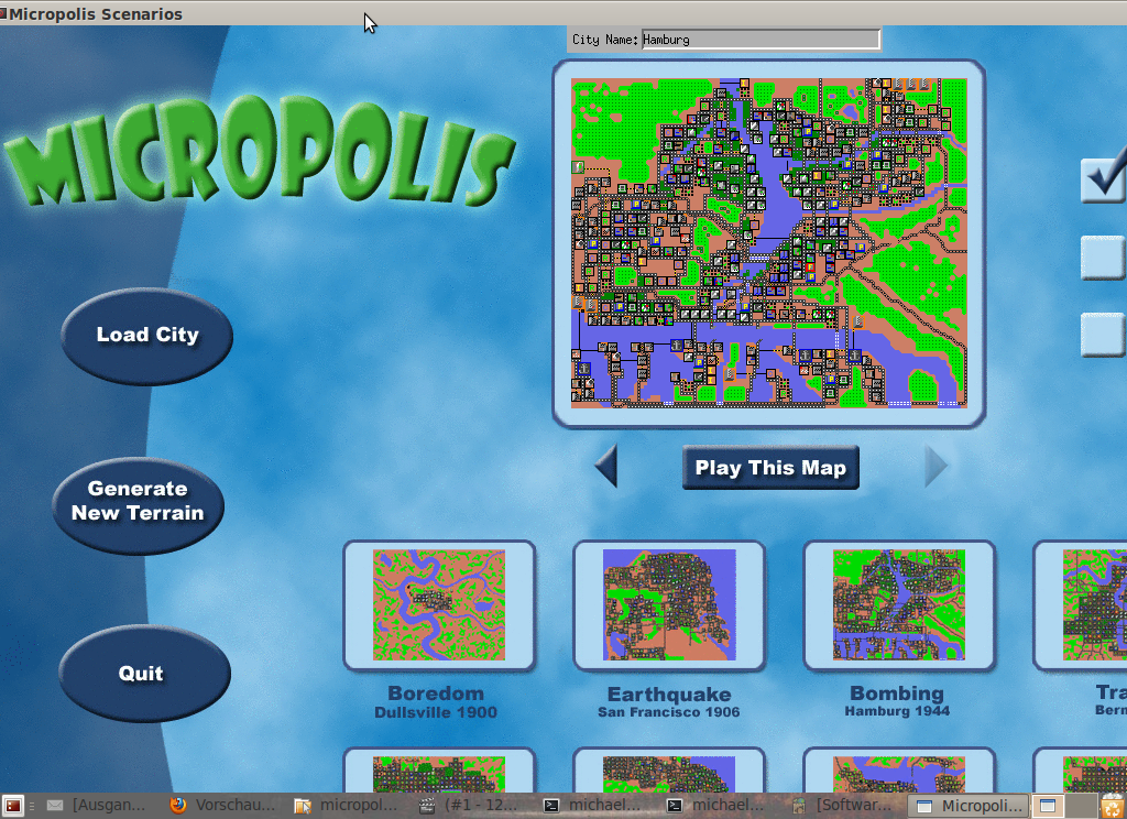 Micropolis | HOLARSE - Spielen unter Linux
