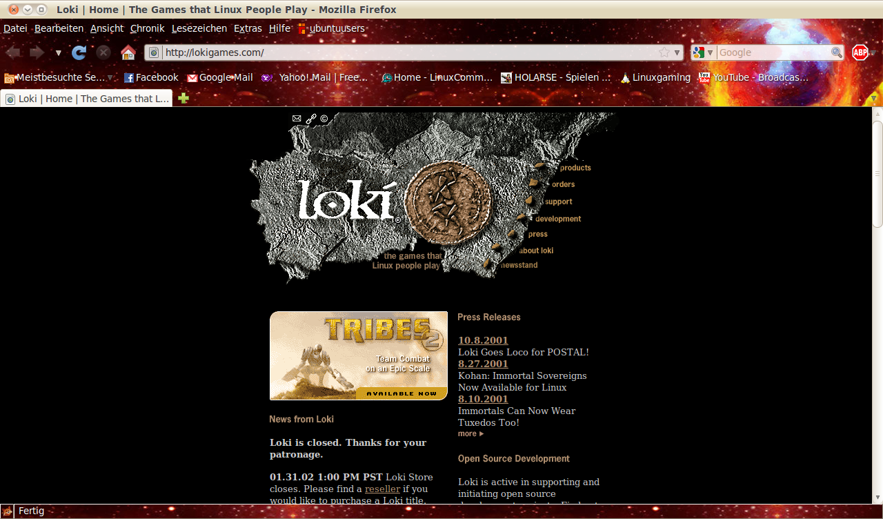Loki Software | HOLARSE - Spielen unter Linux