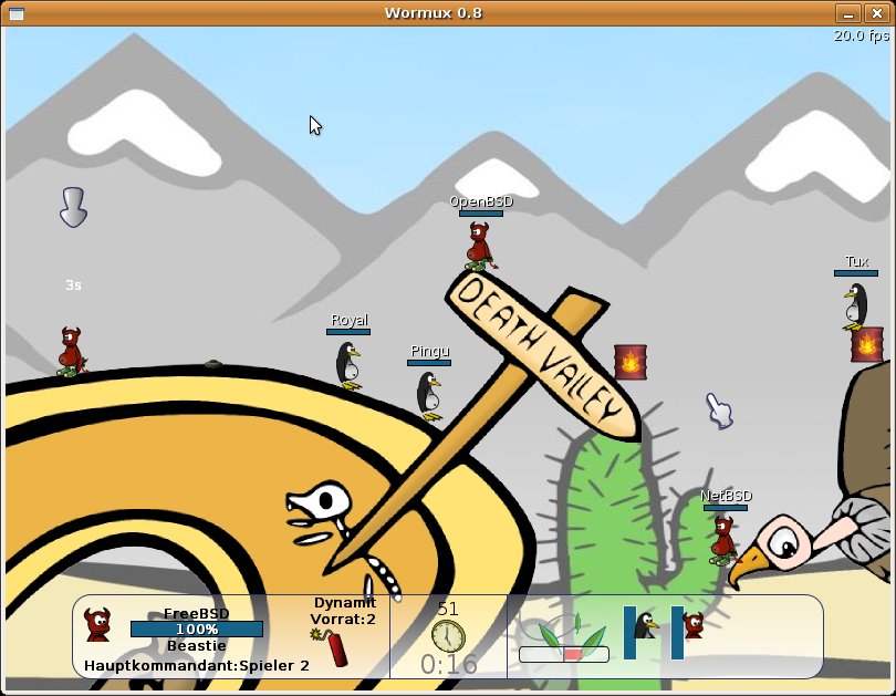 Warmux | HOLARSE - Spielen unter Linux