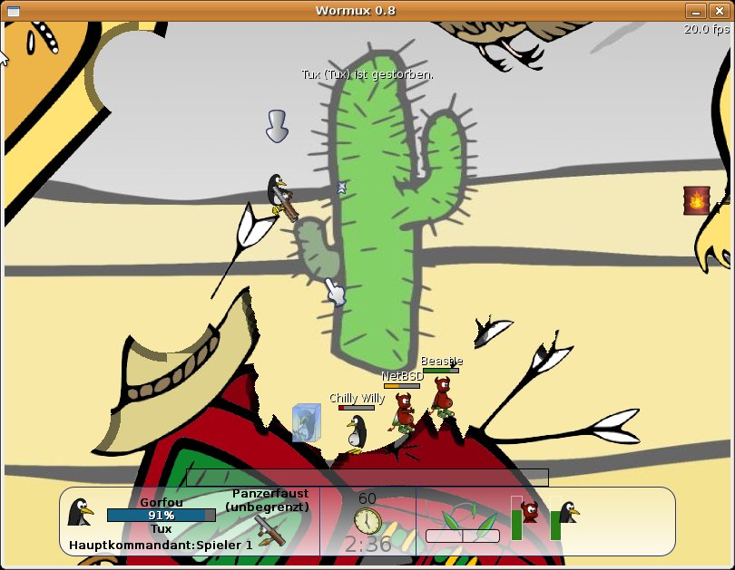 Warmux | HOLARSE - Spielen unter Linux